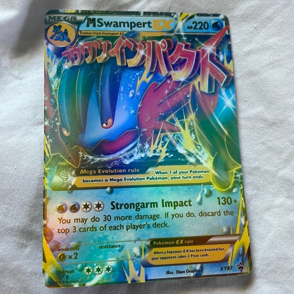 Pokemon | Toys | M Swampert Ex This Card Is Not In Perfect Condition ...